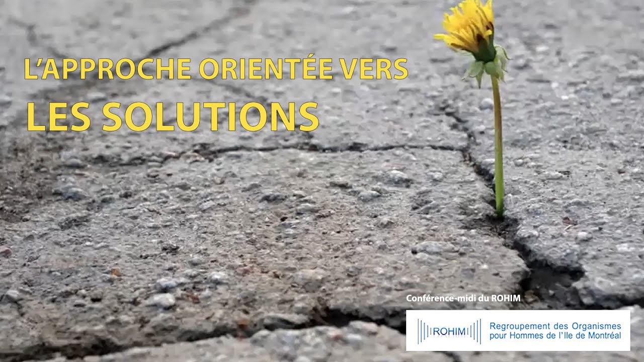 Webinaire: L'approche orientée vers les solutions - YouTube