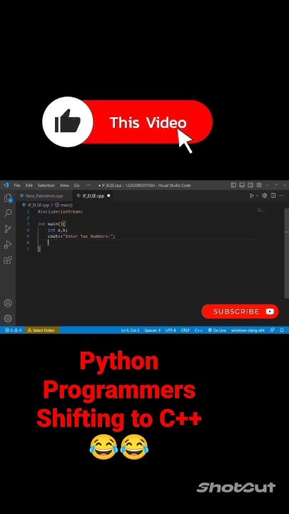 When Python Programmers Shifting To C++ 😂😂 #shortsfeed #shorts #viral - YouTube