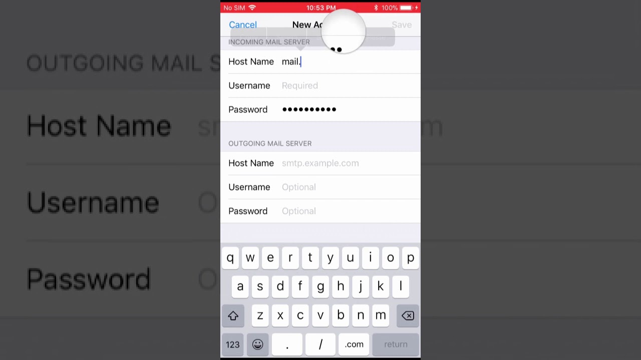 Setting POP email account in iPhone - YouTube