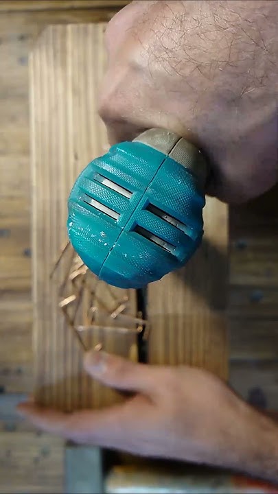 wooden and copper light source - YouTube