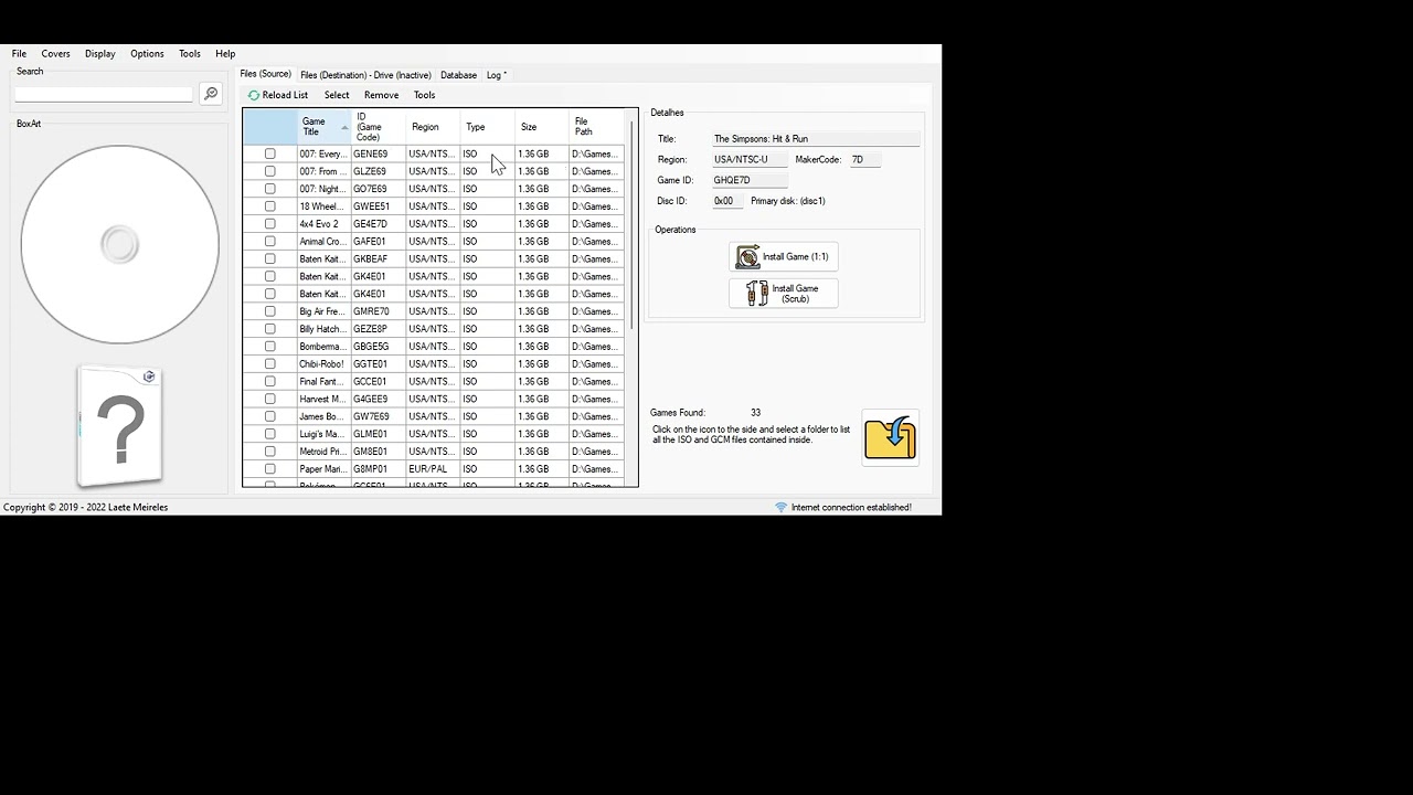 GameCube Backup Manager 2022 2.6.0.4 - More responsive UI when loading ...
