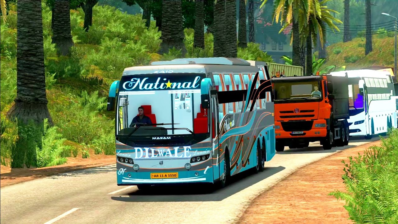 Dilwale indian bus simulator game play - YouTube