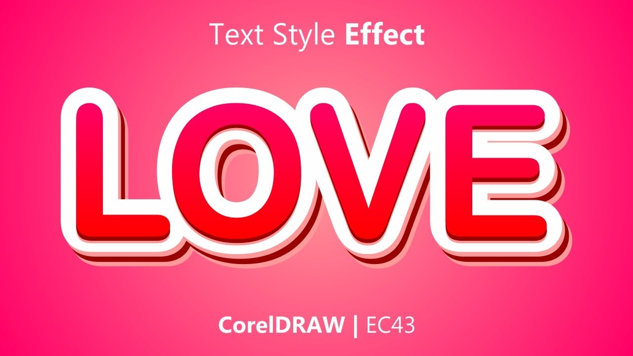 Intip Cara Mudah Bikin Text Vector Style Effect di Coreldraw - YouTube