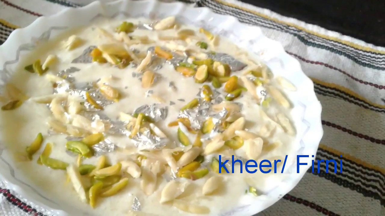 खीर/Kheer/phirni/Hyderabadi Kheer/Rice kheer/Chawal ki kheer - YouTube