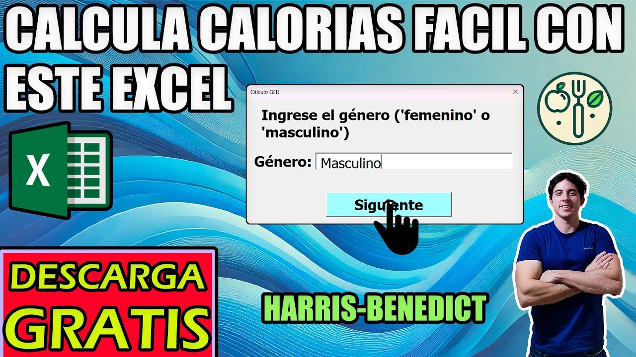CALCULO AUTOMATICO DE GASTO ENERGETICO | HARRIS-BENEDICT - YouTube