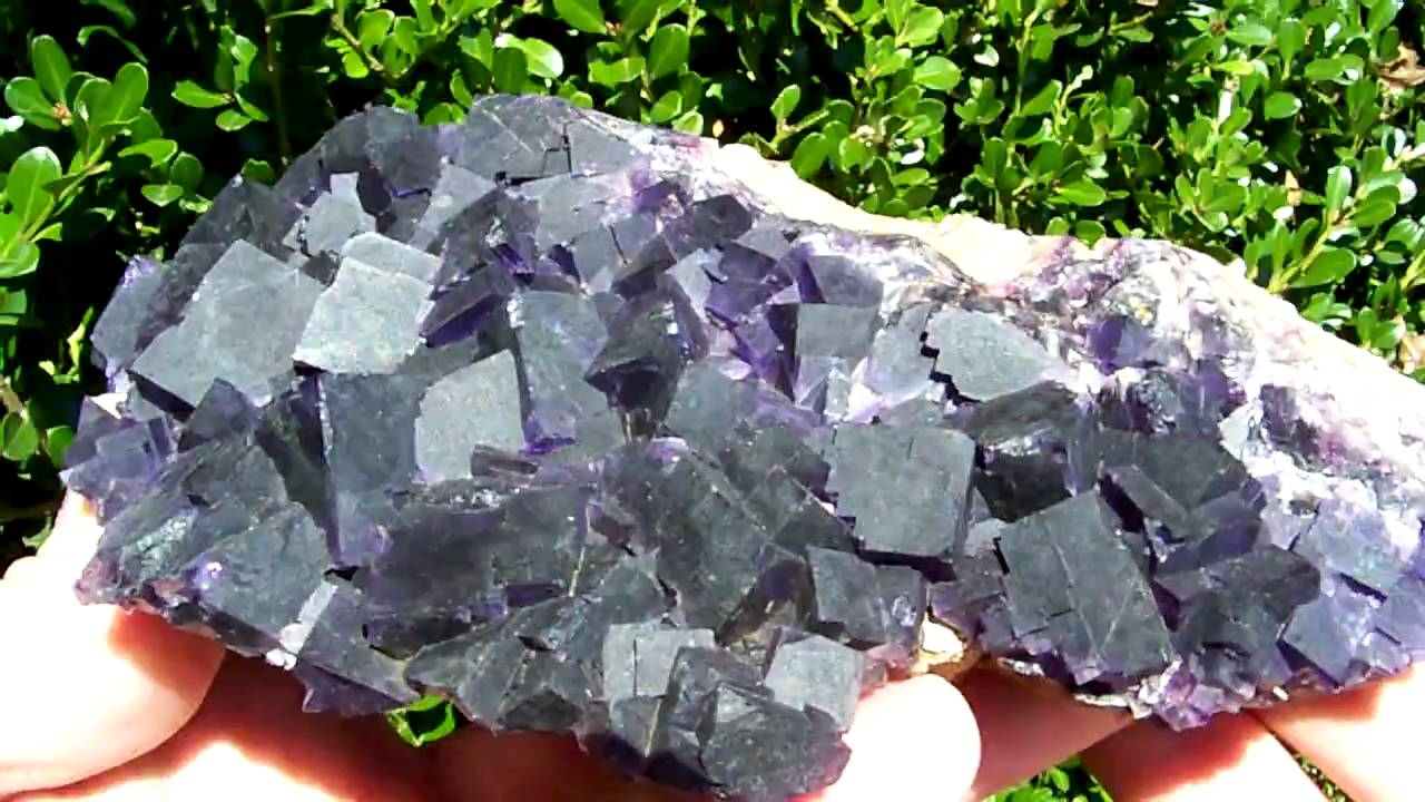 Dark Purple Flourite / Eureka Mine / Marion County Kentucky - YouTube