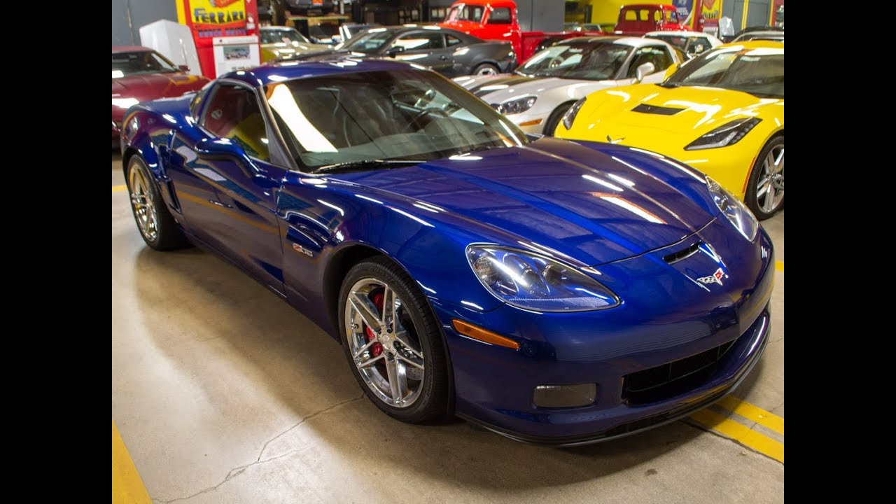 SOLD 2006 LeMans Blue Corvette ZO6 for sale by Corvette Mike - YouTube