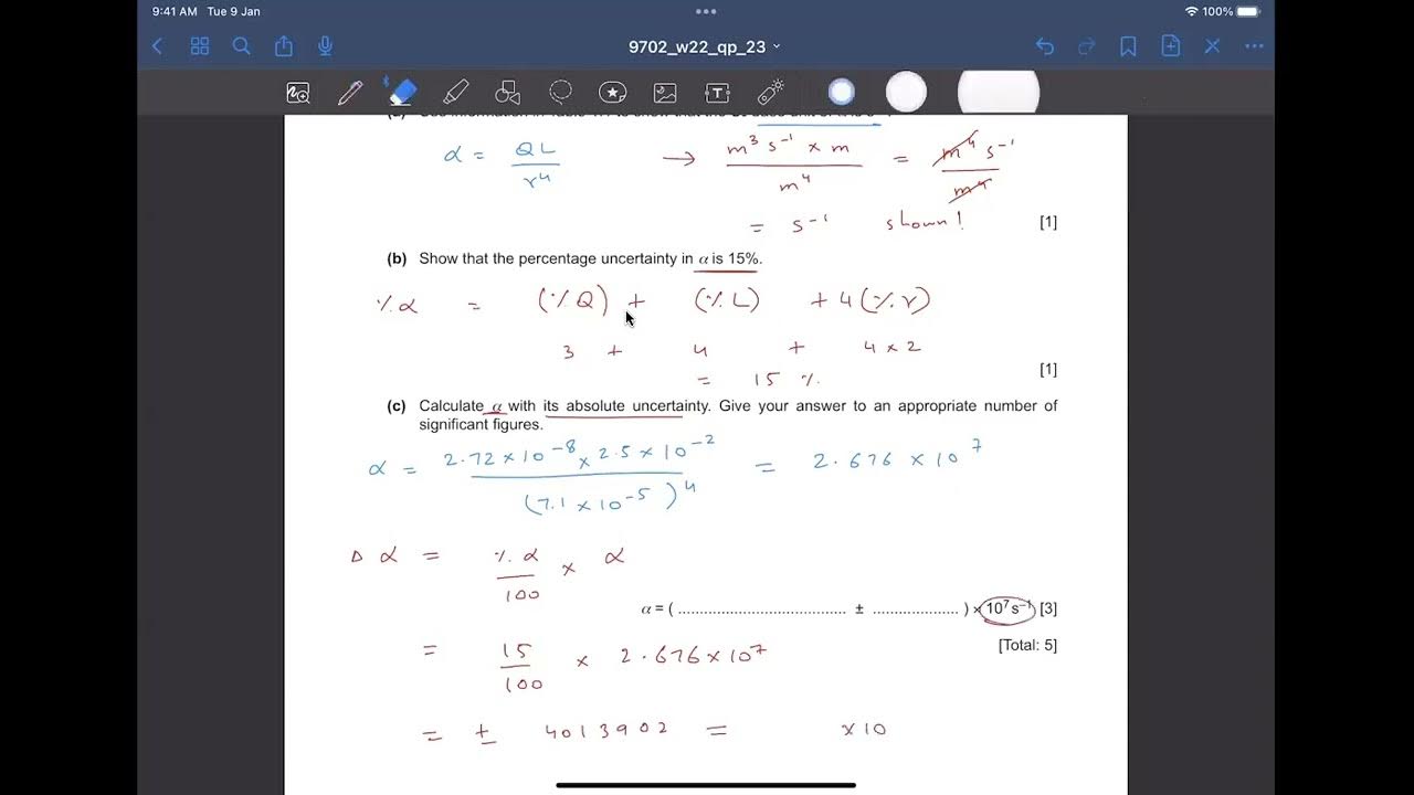 AS level Physics 9702 Oct/Nov 2022 Paper 23 Past Paper Solution - YouTube