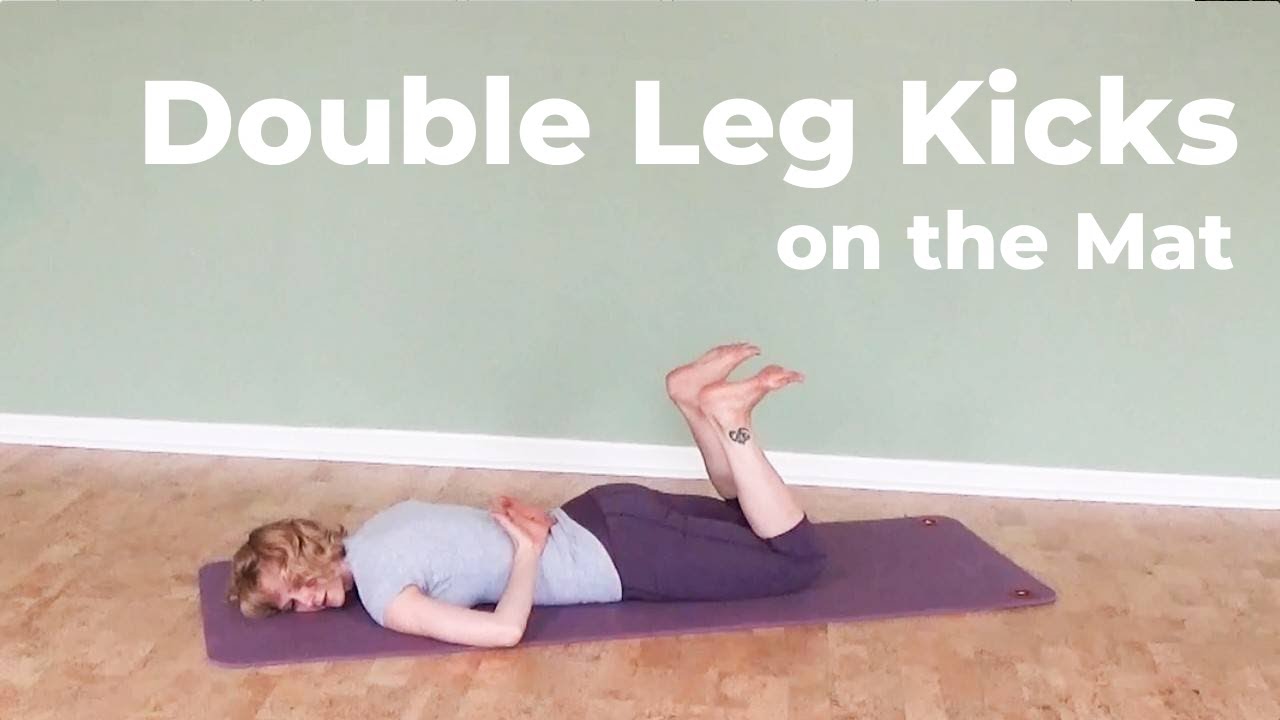 Double Leg Kicks On the Mat ⎮Pilates Encyclopedia - YouTube