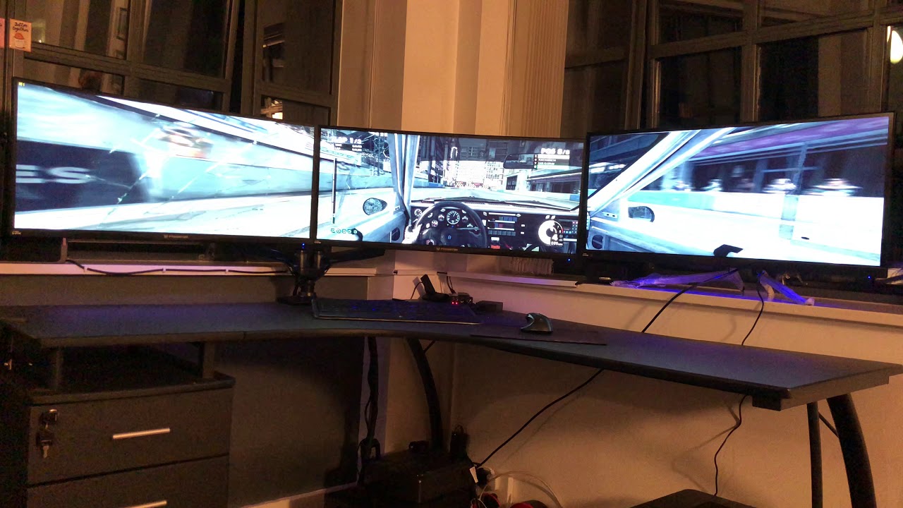 Eyefinity Nvidia Surround 10320 x 1440 - YouTube