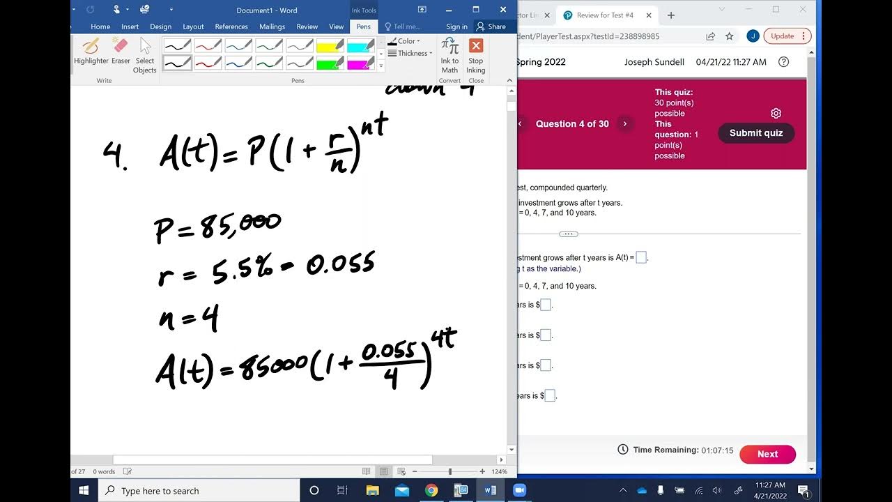 College Algebra - Review for Test 4 - YouTube