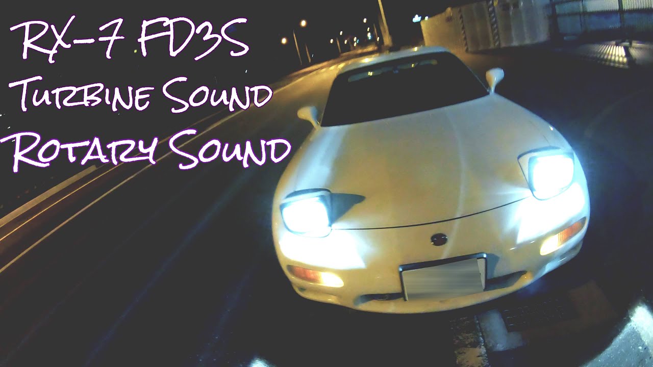 Turbine Sound & Rotary Engine Sound ASMR🔊 MAZDA RX-7 FD3S POV 3:00 AM ...