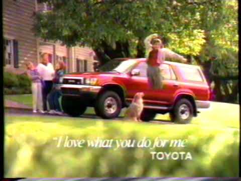 1990 Toyota 4Runner "I love what you do for me" TV Commercial - YouTube