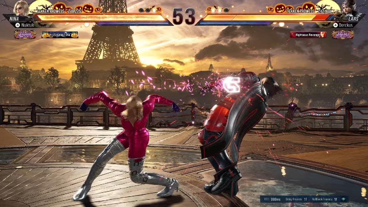 TEKKEN 8 - Nina Vs Lars. Busan Tournament Qualifying - YouTube