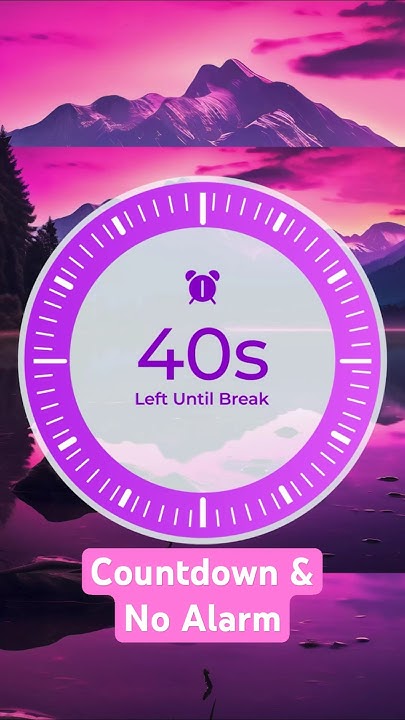 00:40s ⏲️ NO ALARM 40 Second COUNTDOWN with Tick Tock Sound Every second - Can Loop, Can Repeat ...