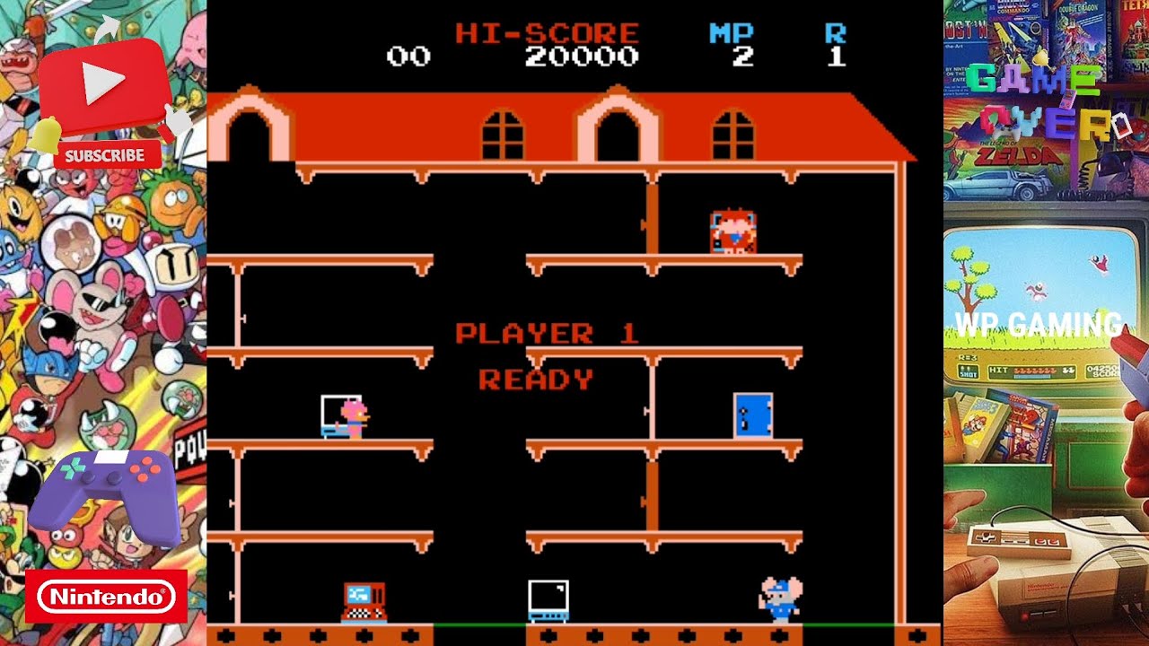 Mappy/Gameplay NES HD 1080p - YouTube