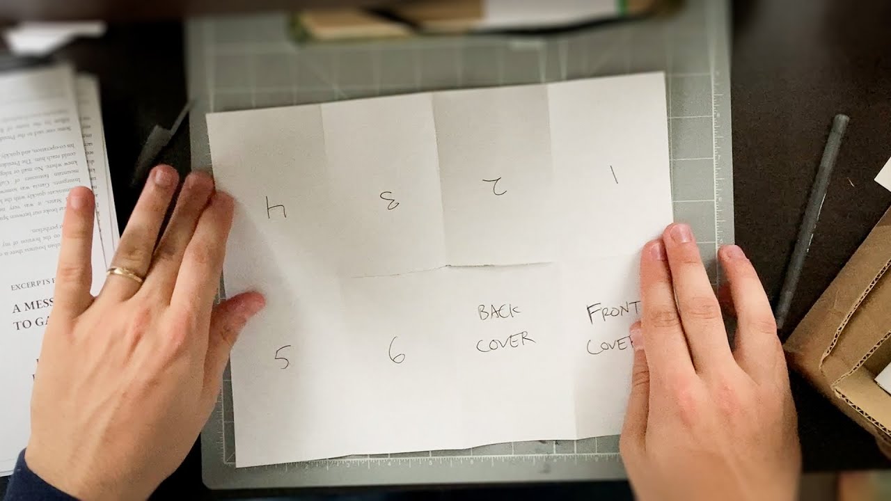 how to print + fold a zine from one sheet of paper (w/ Canva) - YouTube