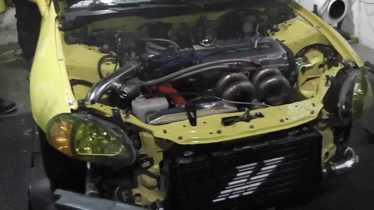 Honda Del Sol Turbo 460whp dyno run - YouTube