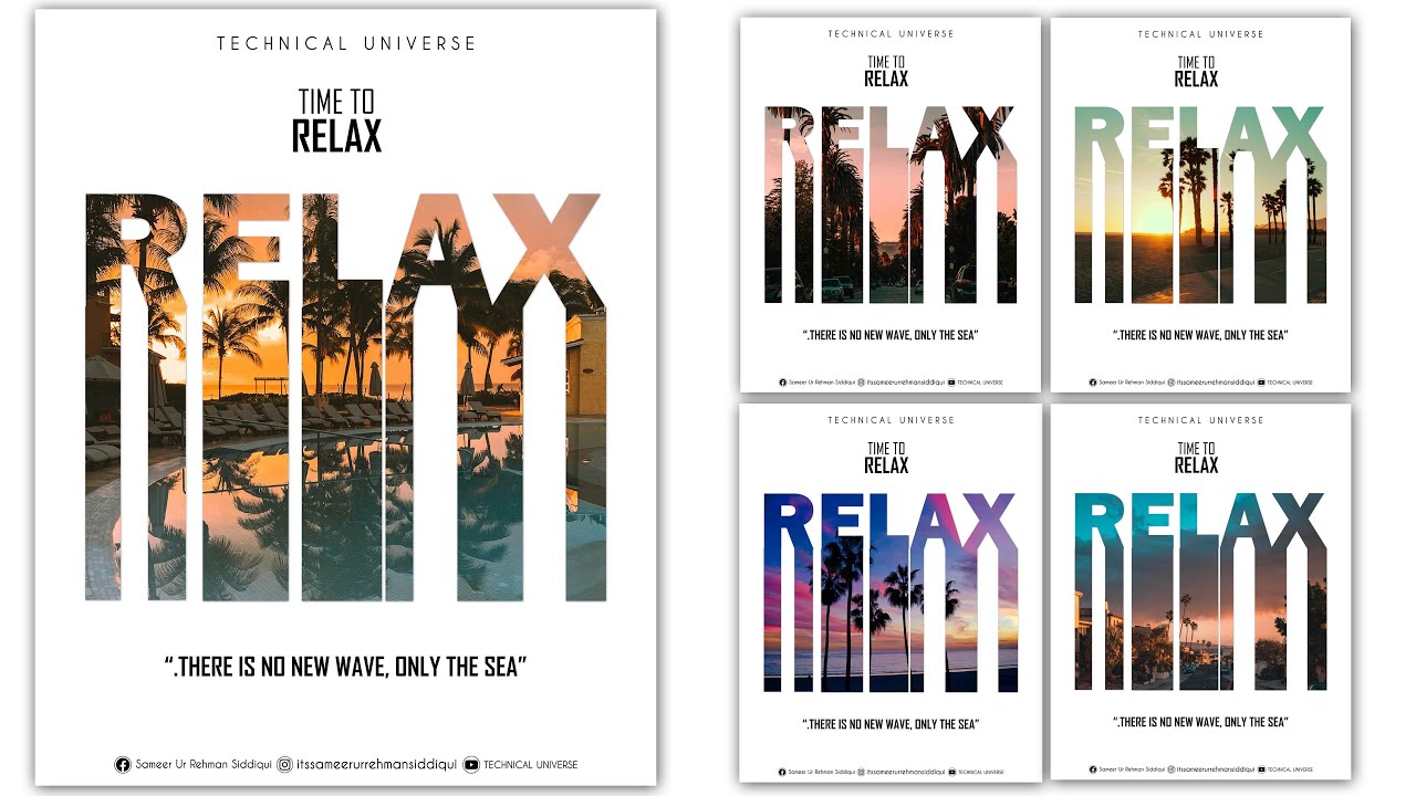 Text Masking - Text Effect Photoshop Tutorial | Technical Universe ...