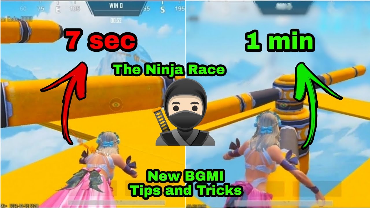 TWO NEW SHORTCUT 🔥HOW TO COMPLETE THE NINJA RACE | BGMI WOW MODE | BGMI ...