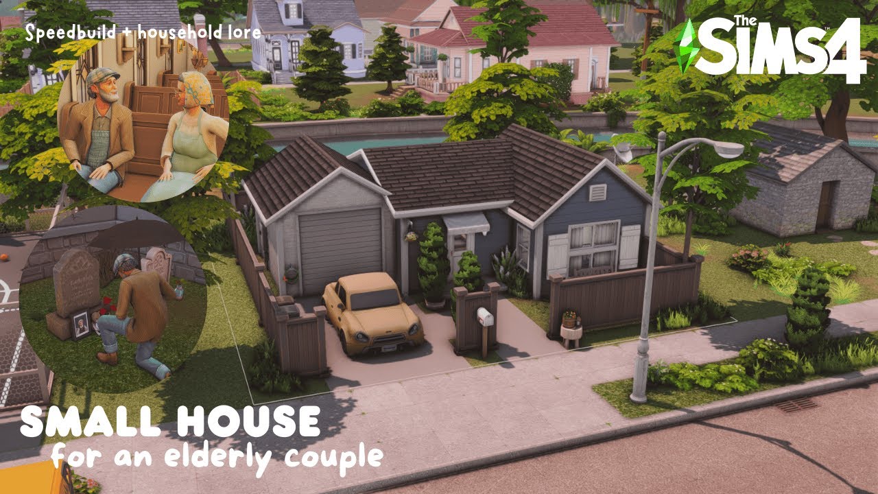 Small House for an Elderly Couple 🏠 | The Sims 4 Speed Build - YouTube