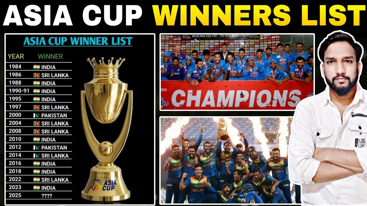 Asia cup winners list from 1984 to 2023🔥|| How many times India ...