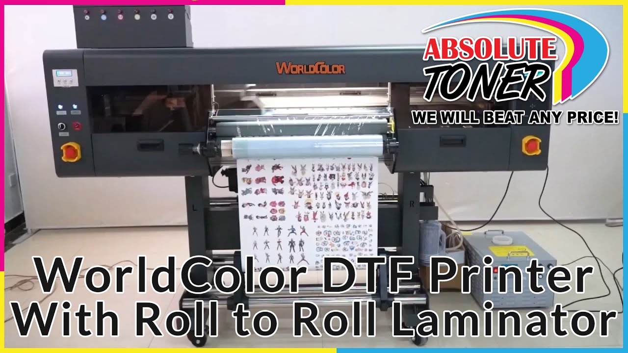 Premium Worldcolor UV DTF Printer Roll to Roll with Laminating by ...