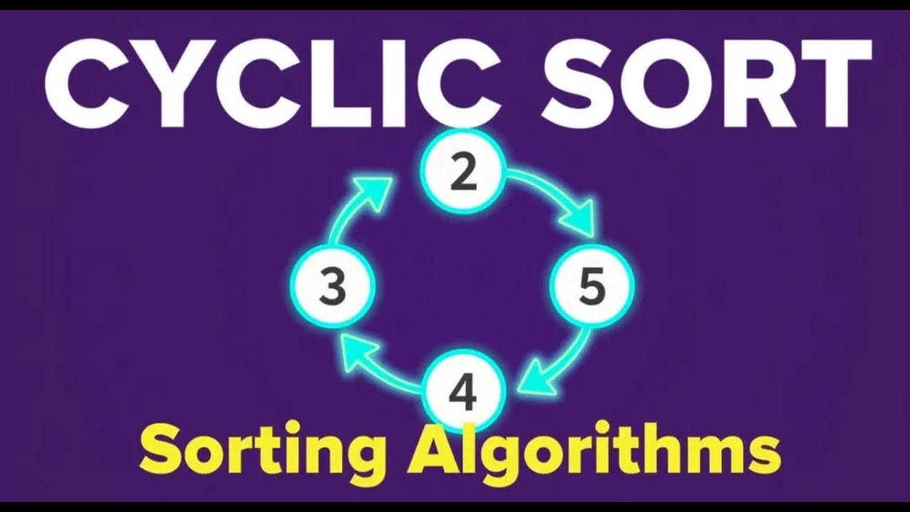 Data Structures And Algorithms | Sorting | Cyclic Sort - YouTube