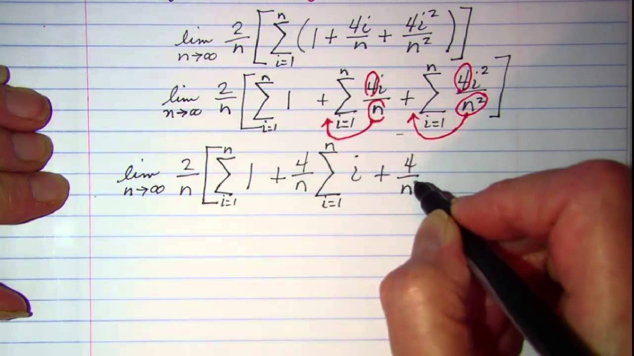 Limits Of Summation As N Approaches Infinity Example 3 YouTube