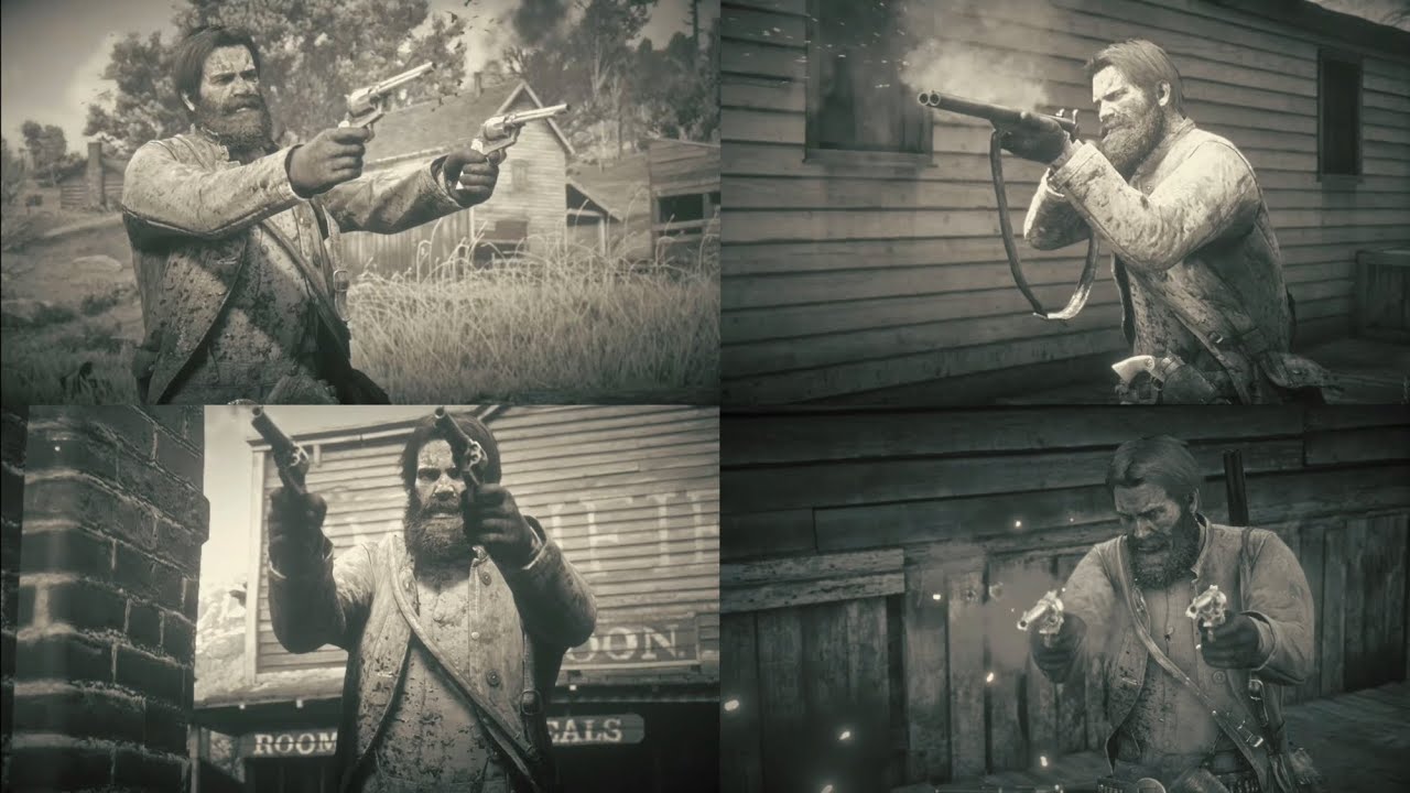 RDR2 Free Aim Combat - Gunfight in Valentine - YouTube