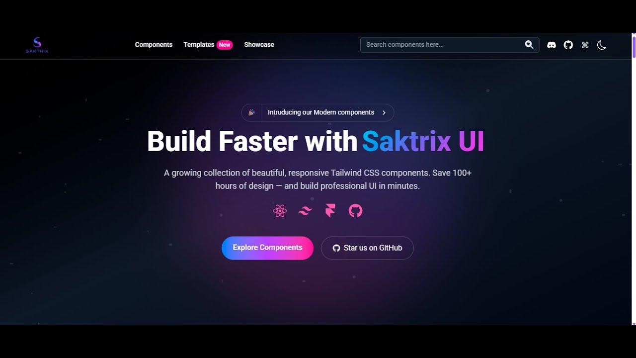 Ultra-Level UI Kit for React Devs – Saktrix UI is Here! - YouTube