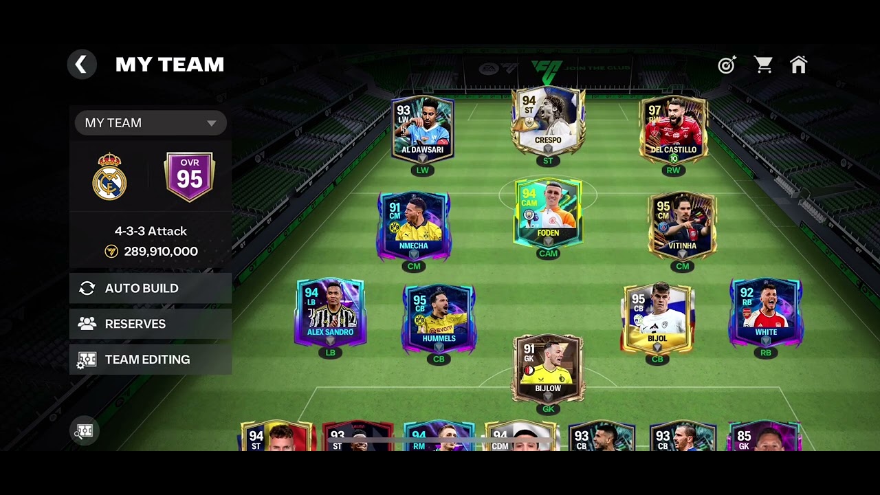 My fifa mobile team - YouTube