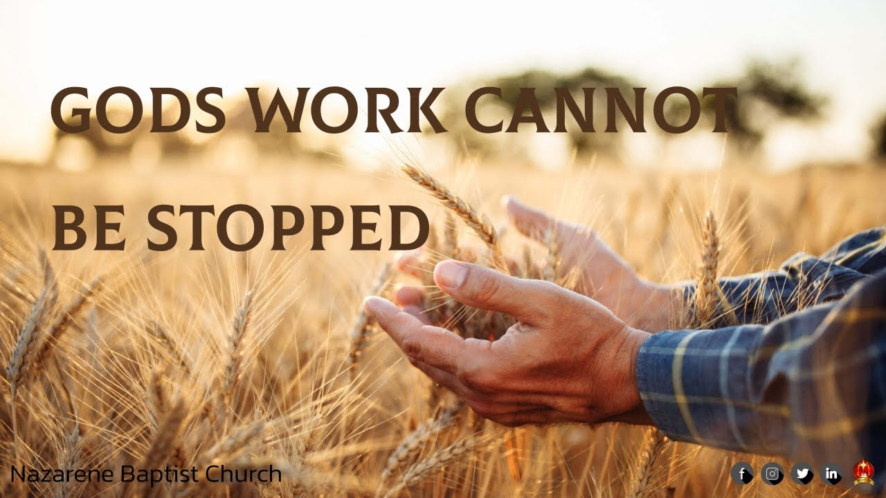 Gods Work Cannot Be Stopped - Min. Rob Richardson - YouTube