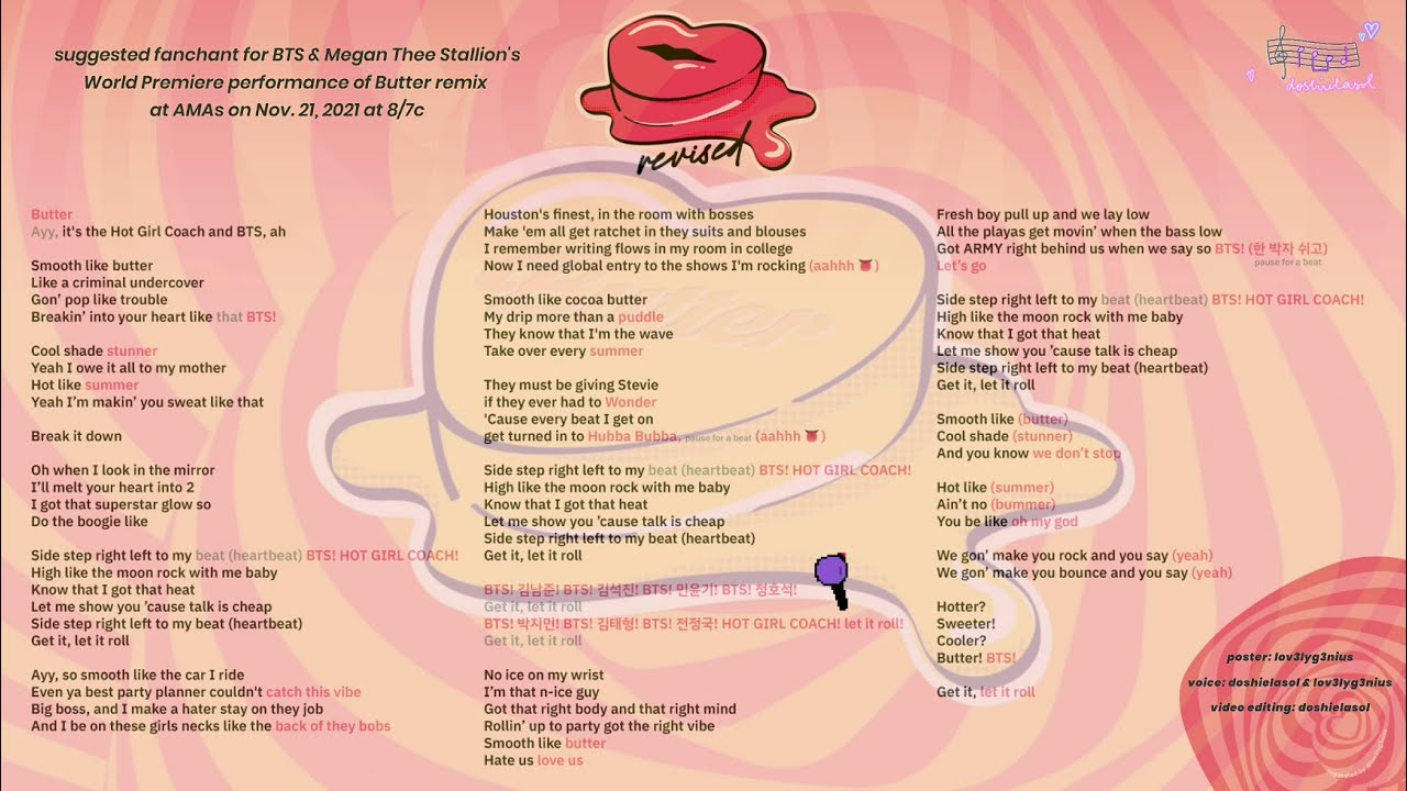 [Suggested Fanchant for AMAs 2021] BTS feat. Megan Thee Stallion ...