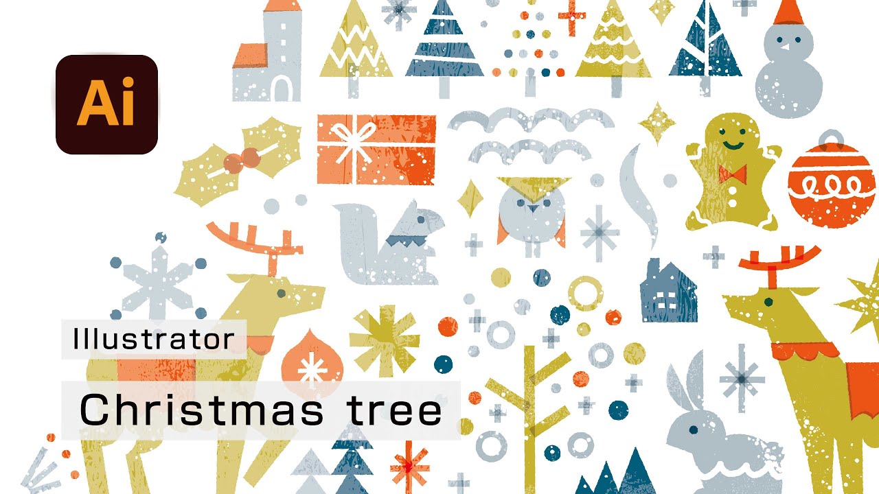 【Illustrator】Christmas tree - YouTube