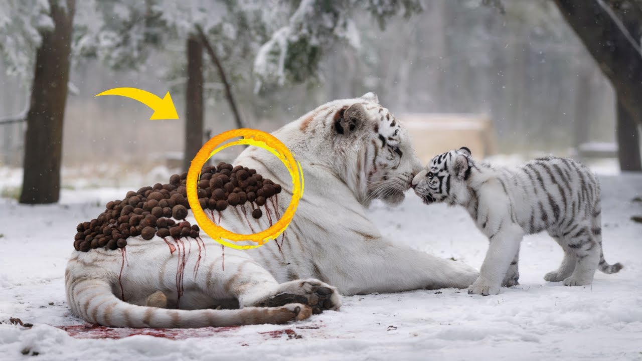 White Tiger Rescue: Battling a Life-Threatening Parasitic Infection! 🐅 ...