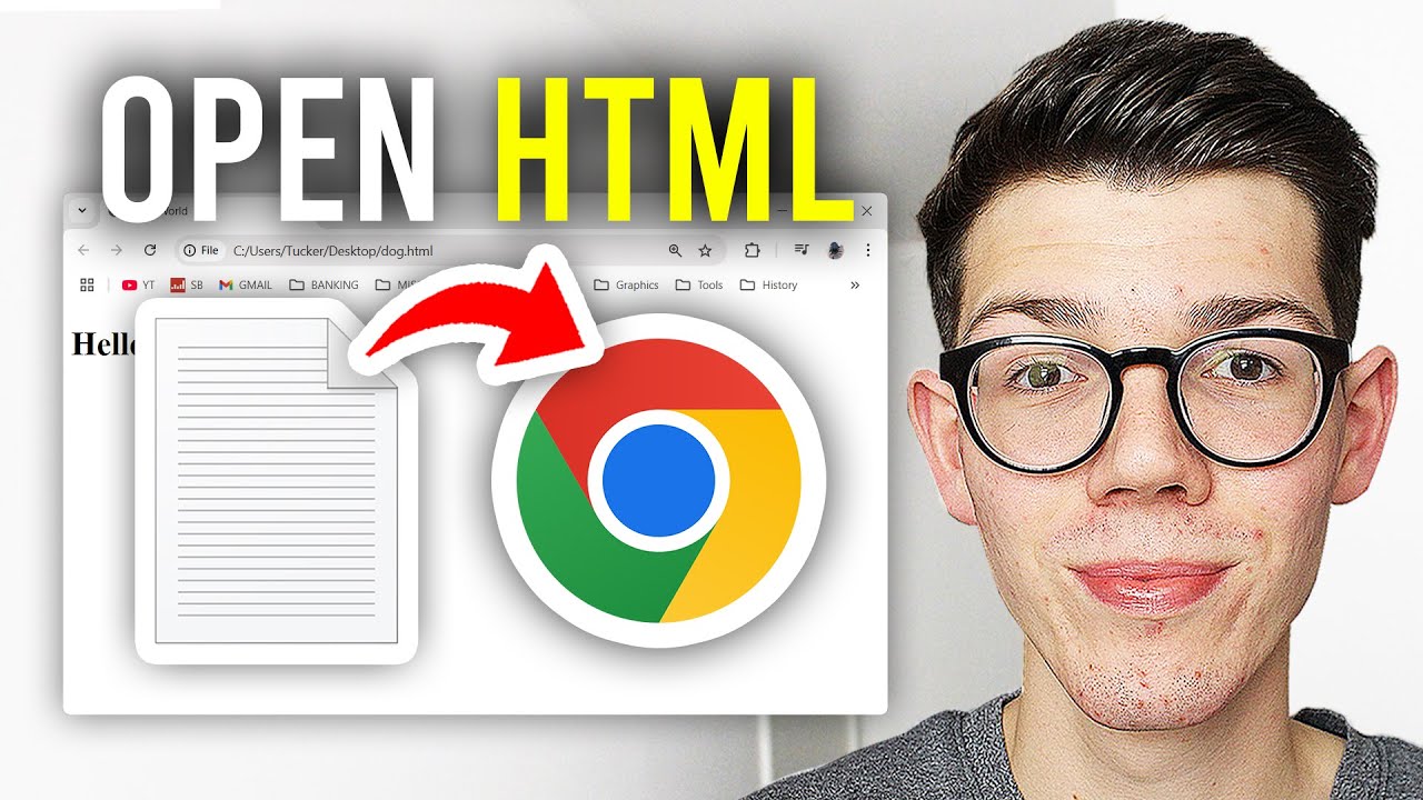 How To Open A Html File In Chrome Full Guide Youtube