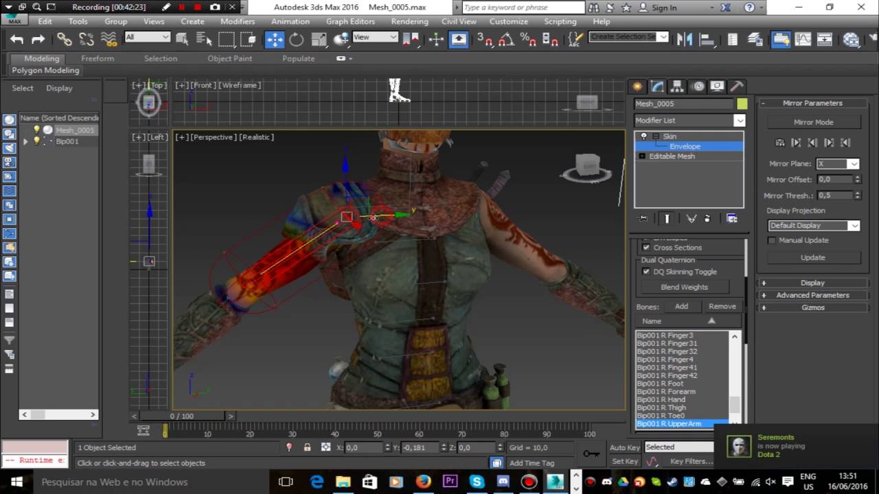 3ds Max Animation Tutorial part 2: Attaching the Skeleton, Rigging ...