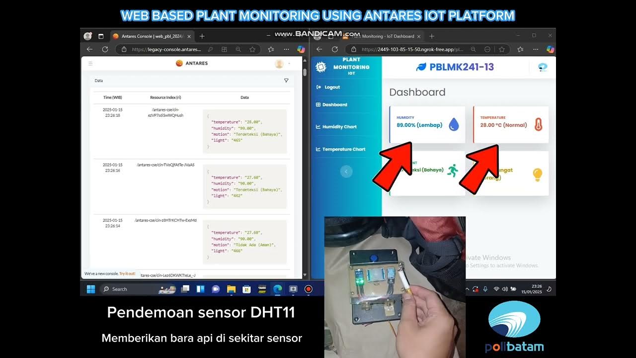 Video Demonstrasi PBL-MK-241-13 Web Based Plant Monitoring Using Antares IoT Platform - YouTube