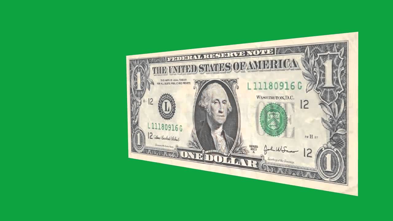 free green screen Money with motion - free use - YouTube