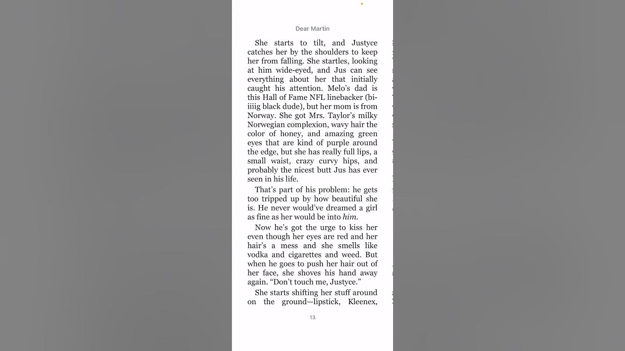 Dear Martin Chapter 1 - YouTube