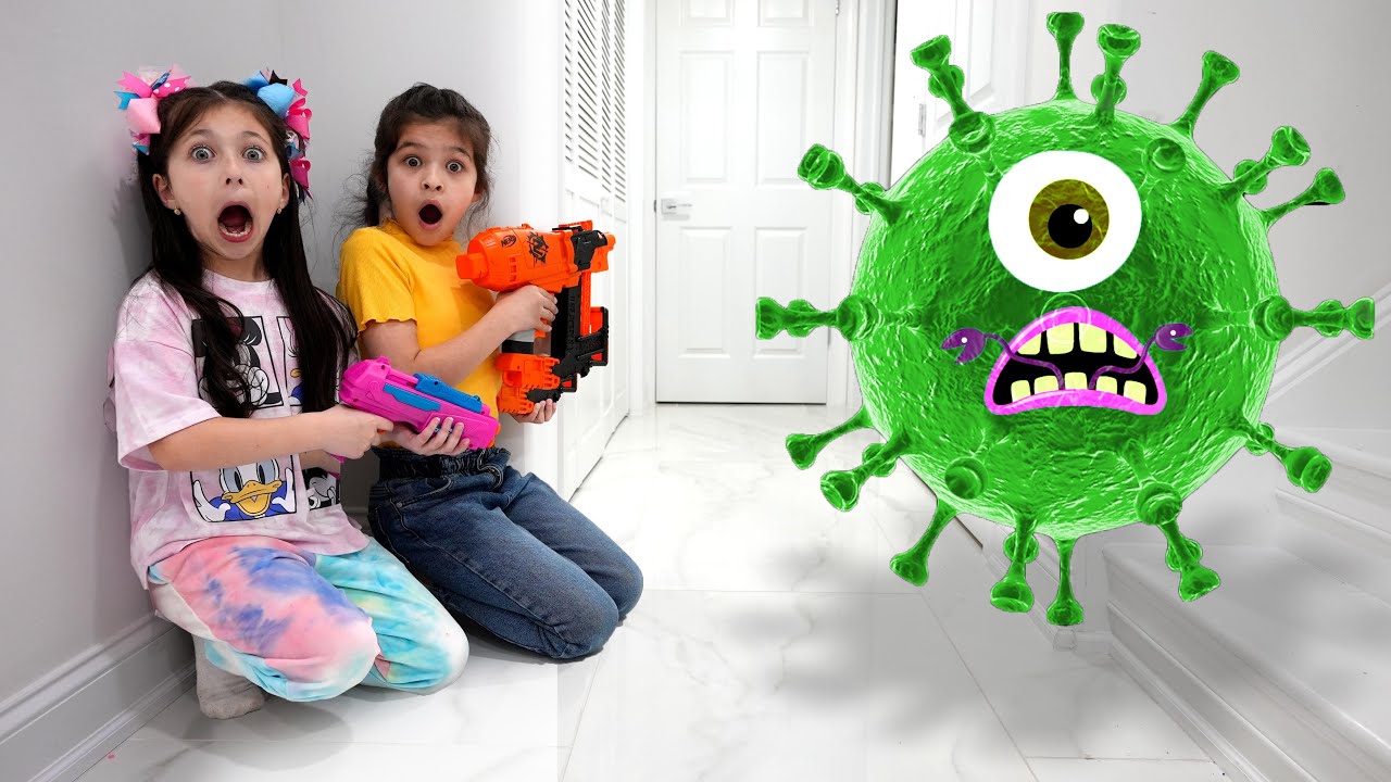 Angel and Adel - Fun Story About Attacking Viruses - YouTube