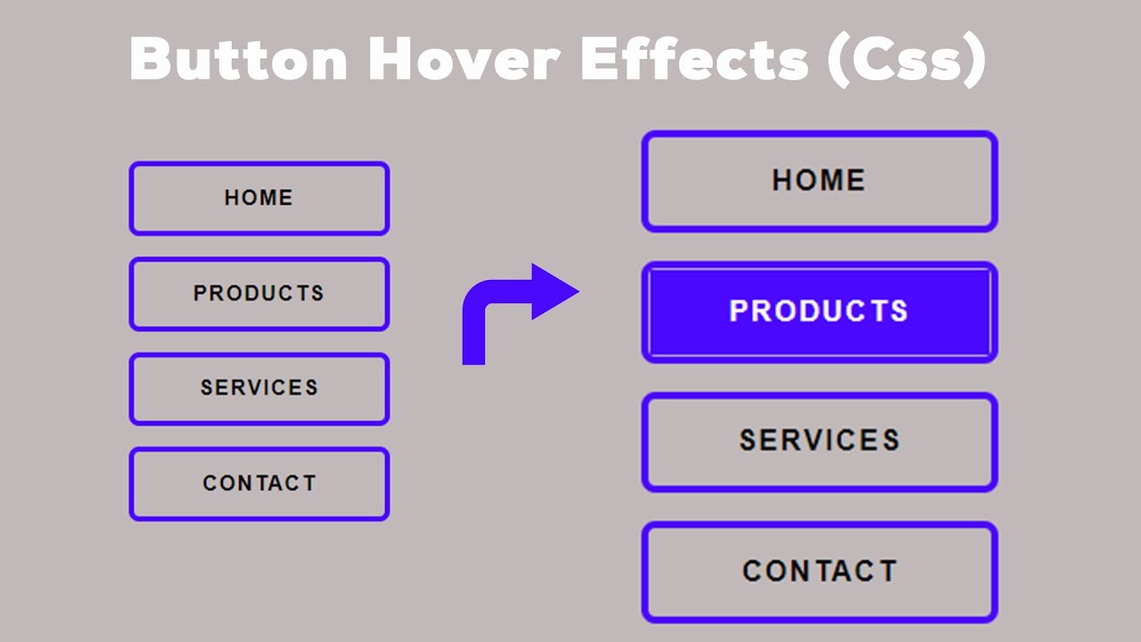 Awesome Hover Effect On Buttons Using Html And Css Youtube 5621
