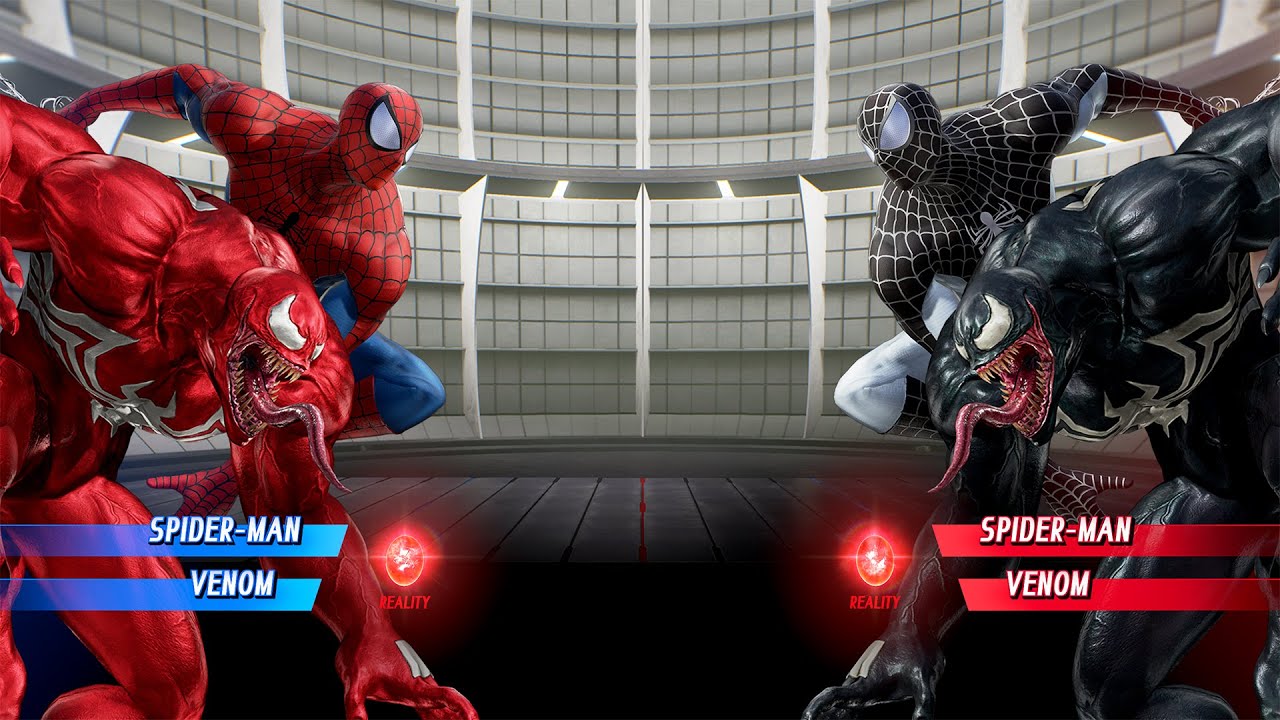 Red Venom & Spiderman vs Black Venom & Black Spider-Man - Marvel vs ...