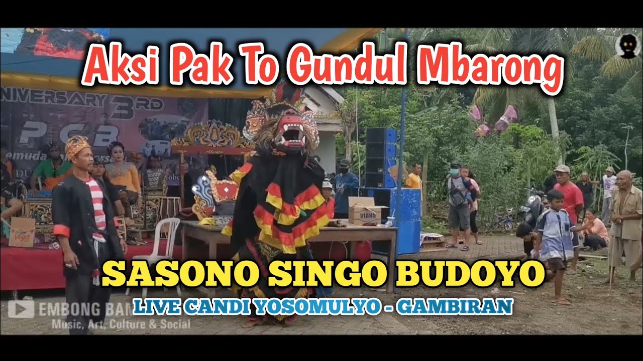 AKSI PAK TO GUNDUL MEMAINKAN BARONG KEPRUK - YouTube