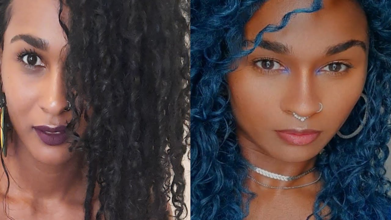 A primeira vez que apliquei cera colorida no cabelo - YouTube