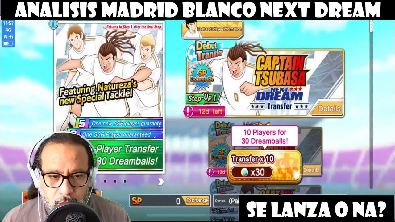 Analisis de Jugadores Madrid Blanco Next Dream - Captain Tsubasa Dream ...