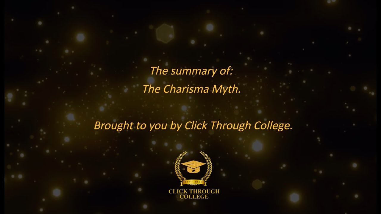 The Charisma Myth | Olivia Fox Cabane | 15 Minute Summary - YouTube
