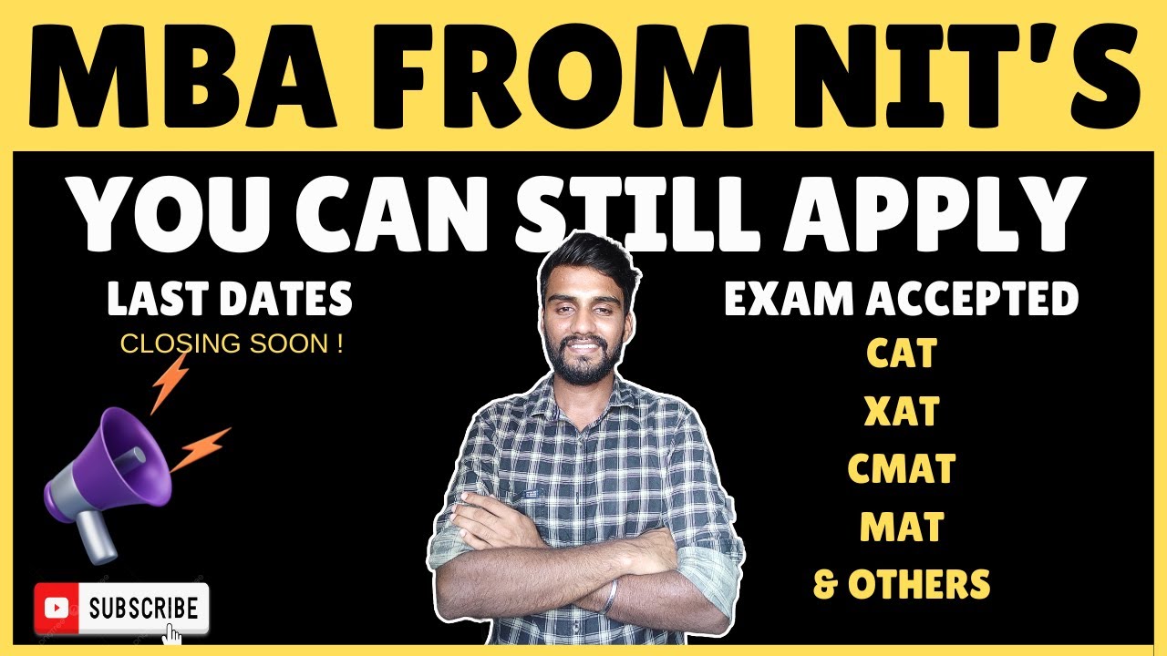 MBA From NIT's I Application Forms Closing Soon I CMAT,CAT,XAT,MAT 2025 ...