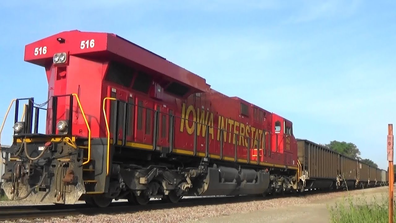 IAIS 511 w/ NS Power Leads Coal Train, IAIS 516 DPU - YouTube